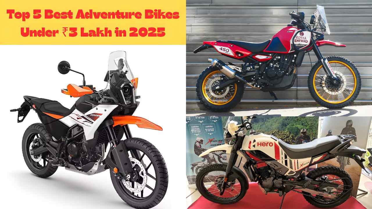 Top 5 Best Adventure Bikes Under ₹3 Lakh in 2025